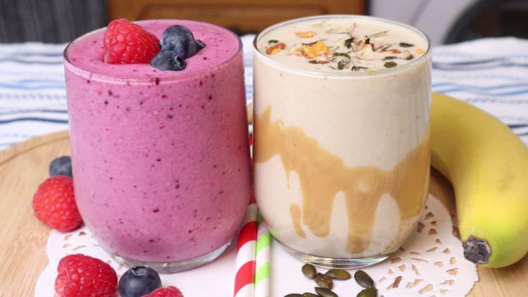 2 HEALTHY Protein Milkshake Recipes - Cheffoodiecast