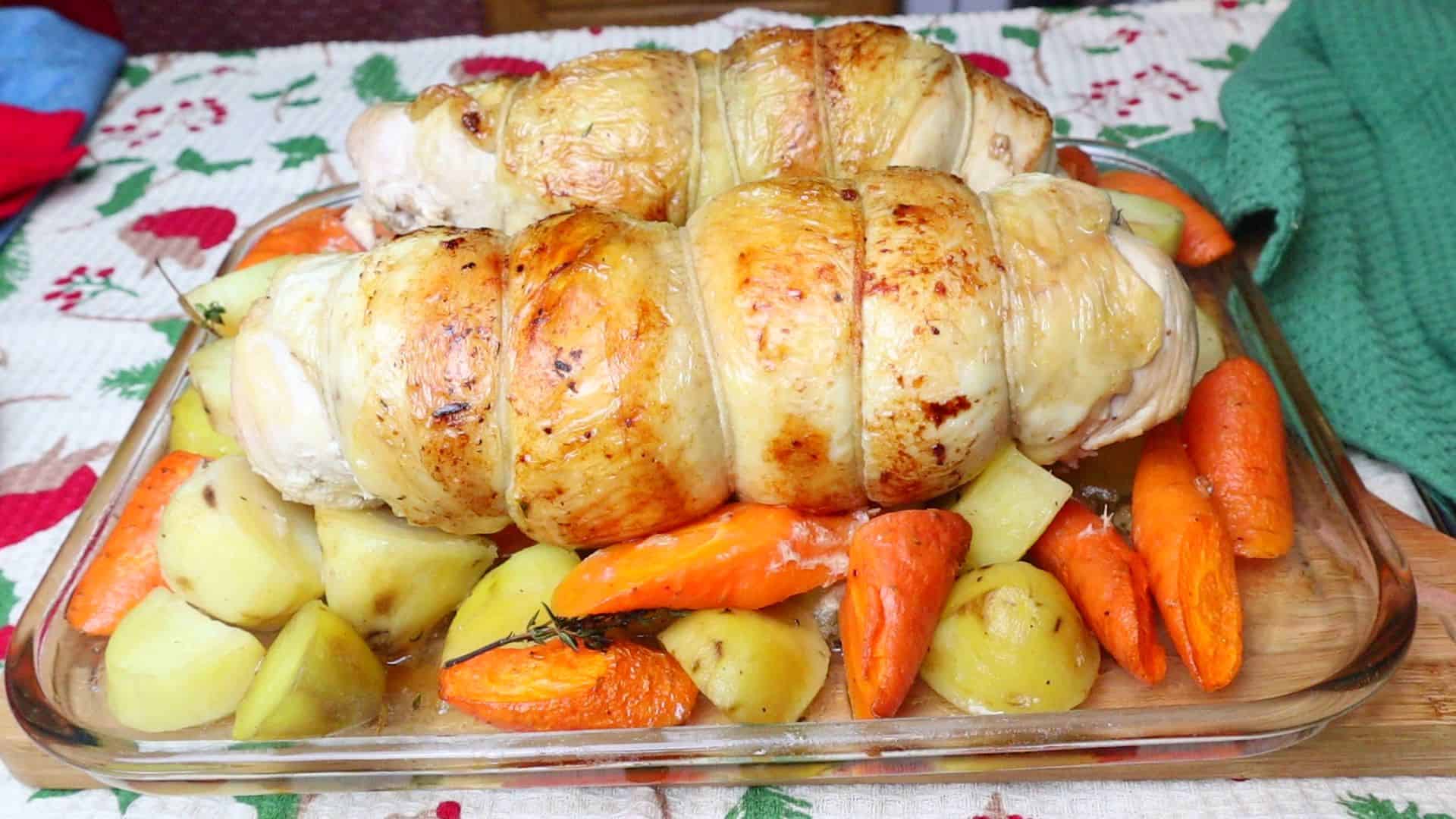Christmas Chicken Roast Great Dinner Recipe - Cheffoodiecast
