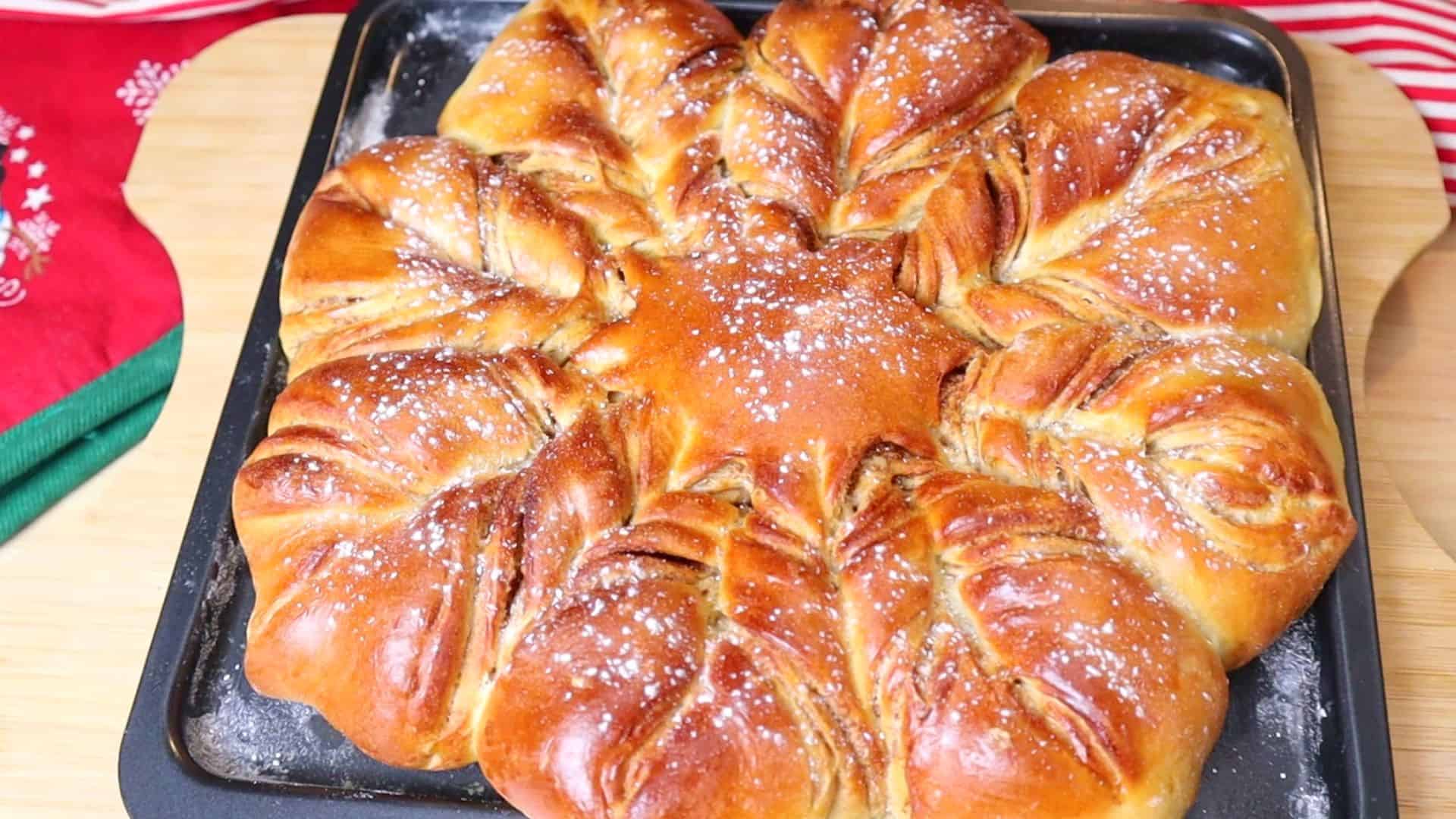 Easy Homemade Star Bread Recipe - Cheffoodiecast